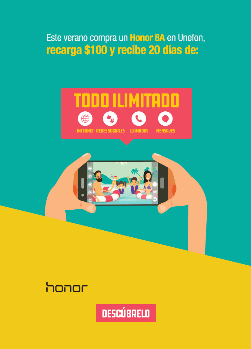 Bienvenido a Unefon – 10 pesos. 24 horas. Todo ilimitado