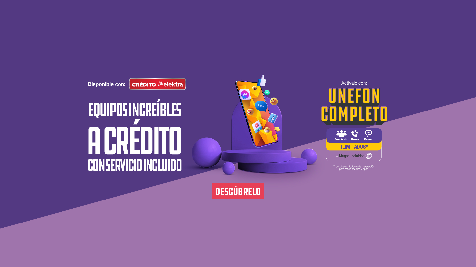 Bienvenido a Unefon – Ahora tus recargas duran más días.