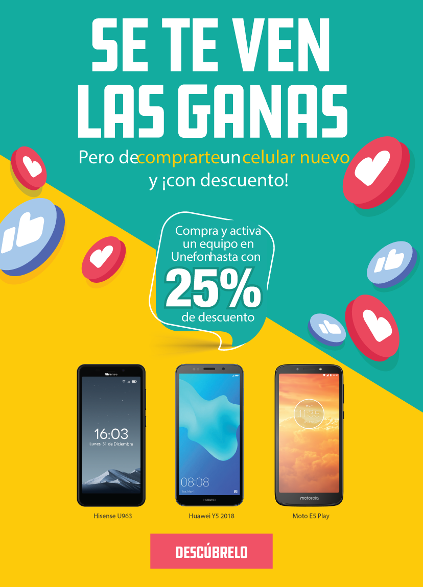 Bienvenido a Unefon – 10 pesos. 24 horas. Todo ilimitado