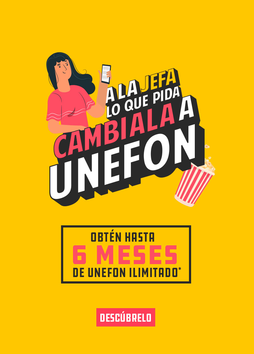 Bienvenido a Unefon – Ahora tus recargas duran más días.
